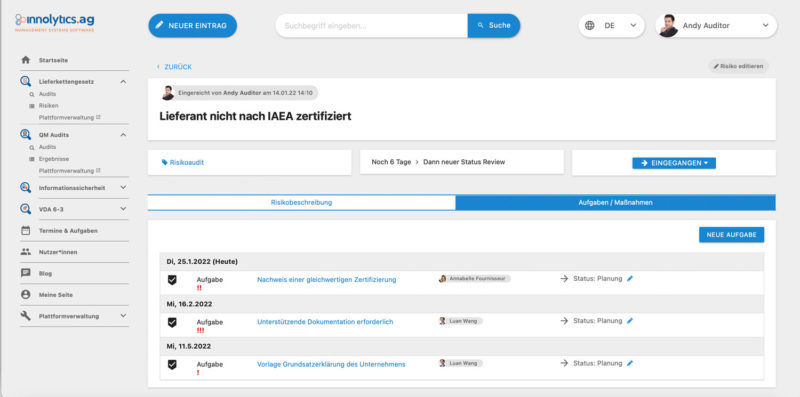 Auditmanagement: Innolytics verringert den Aufwand um bis zu 80 Prozent